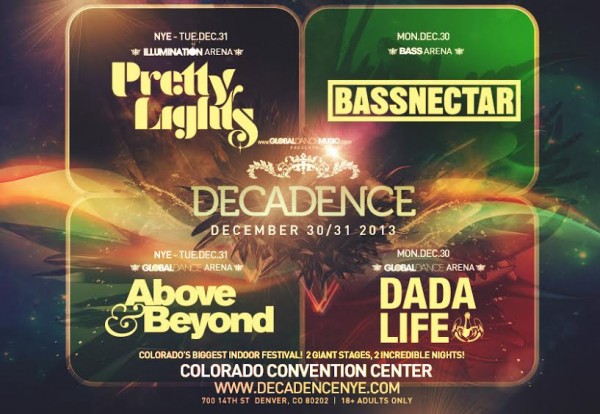 [Event Preview] Decadence – Denver 12/30 & 12/31 | The Music Ninja